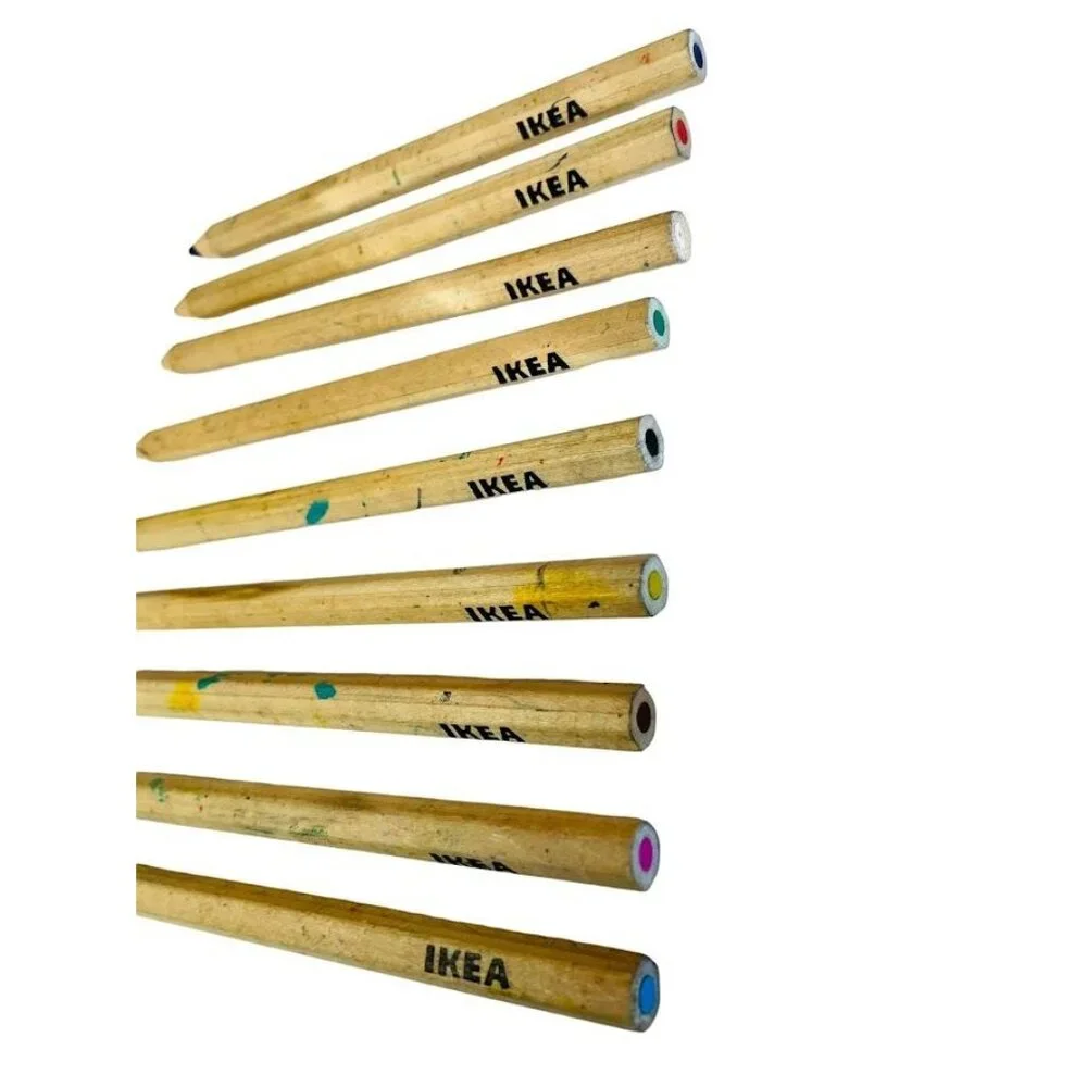 IKEA | Office | Ikea Mala Colored Pencils Unisex Os Tan Natural Wood ...